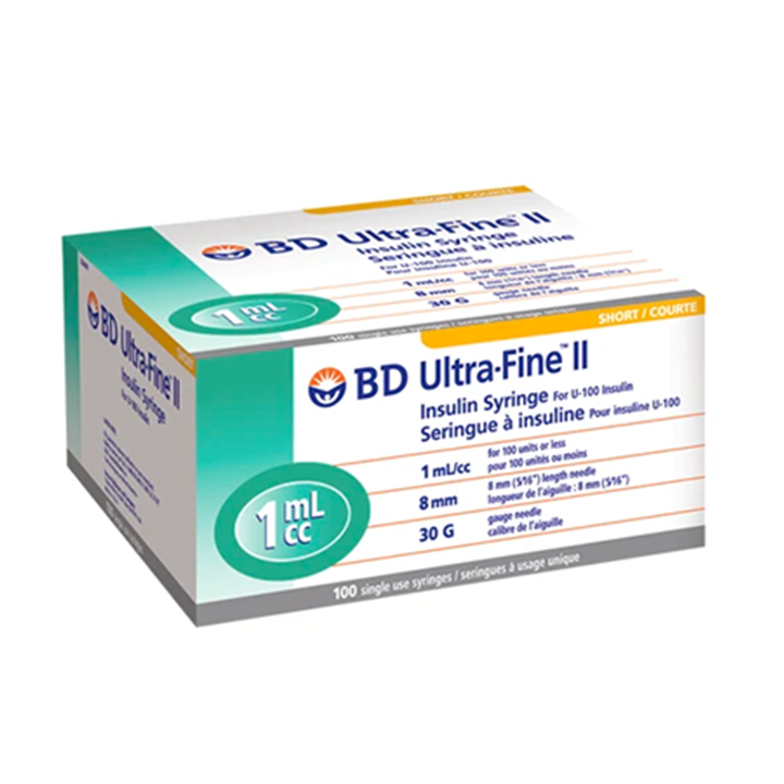 BD Ultra-Fine™ Insulin / Botox Syringes 1cc 30G 8mm BD 320469 100/Box – Bondi Medical Supplies Inc