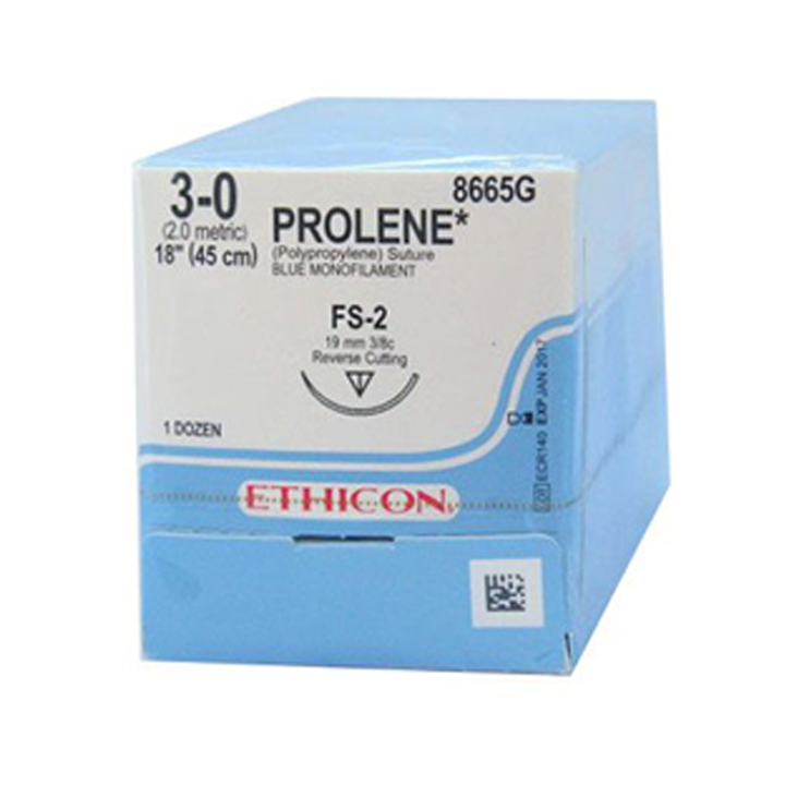 Ethicon 8665G Sutures 3-0 PROLENE blue FS-2 18'' 12/Box – Bondi Medical Supplies Inc
