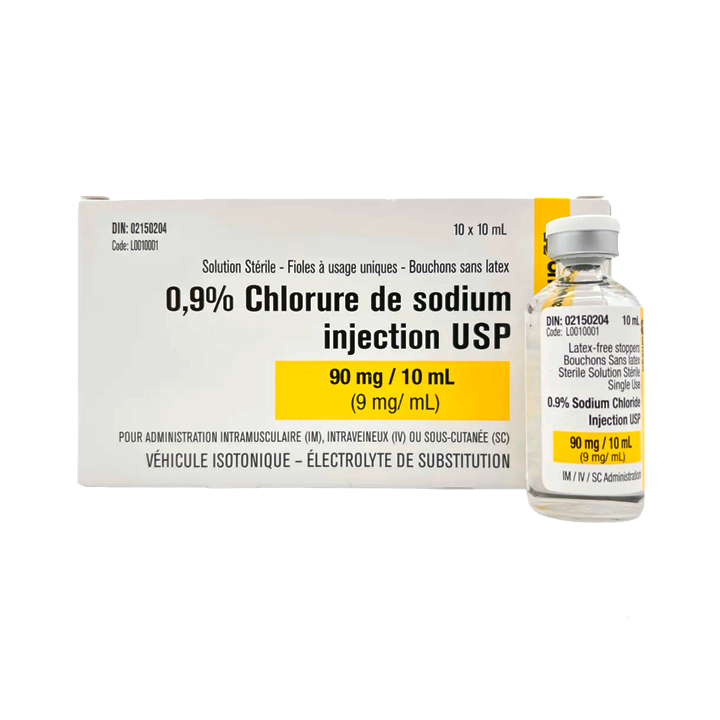 Sodium Chloride 0.9% Vial for Injection USP 10ml 10/Box – Bondi Medical Supplies Inc