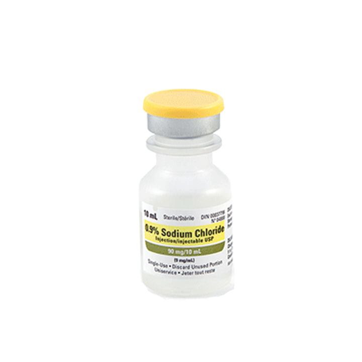 Sodium Chloride 0.9%, No Preservative, Vial for Injection 10ml 25/Case ...