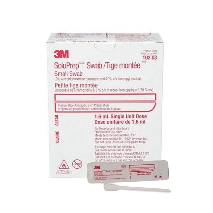 3M SoluPrep Swab 2% CHG 70% Alcohol 102.03 – Bondi Medical Supplies Inc