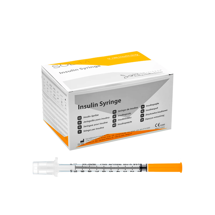 SOL-M™ Insulin / Botox Syringes 3/10cc 31G 6mm 100/Box – Bondi Medical ...
