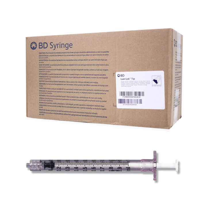 BD™ 1cc Syringe Only Luer Lock 100/Box – Bondi Medical Supplies Inc