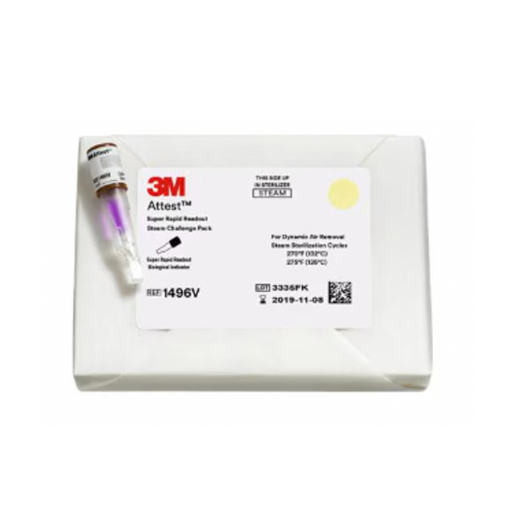 3M™ Attest™ Super Rapid Readout Biological Indicator, 1496VF 24/Box ...