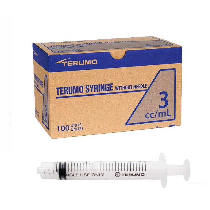 Terumo™ 3cc Syringe Only Luer Lock 100/Box – Bondi Medical Supplies Inc