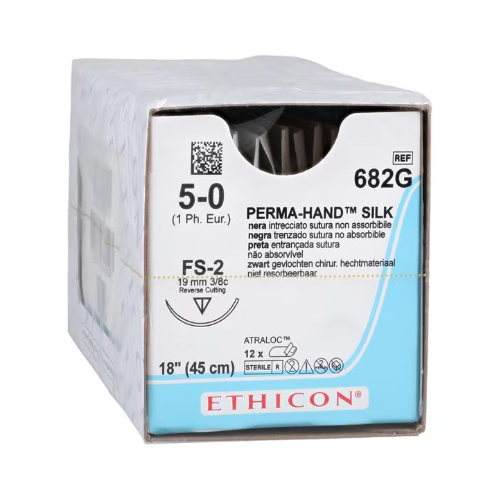 Ethicon 682G Sutures 5-0 SILK black FS-2 18'' 12/Box – Bondi Medical ...