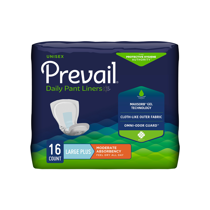 Prevail® Daily Bladder Control Pad Pant Liners Large PLUS 28 Inch (96 ...