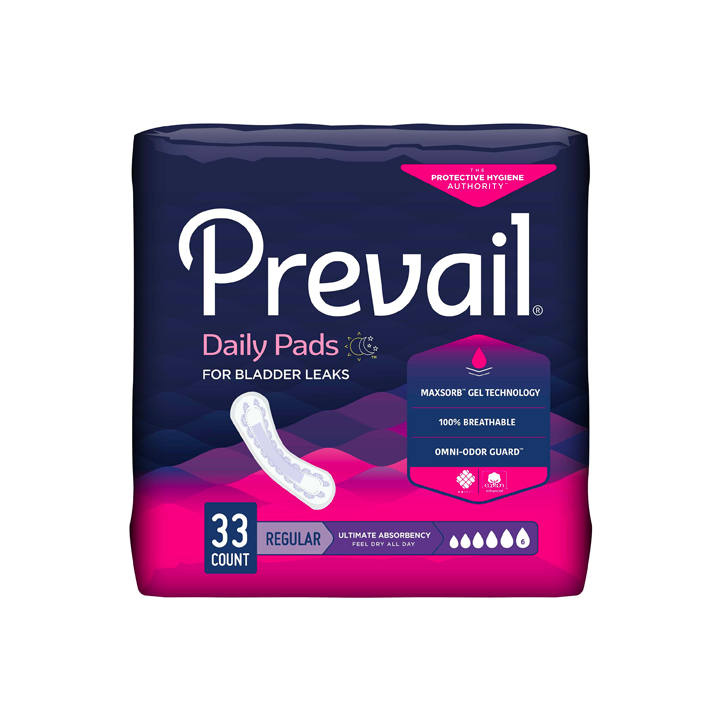Prevail® Daily Bladder Control Pads Ultimate 16 Inch Length Heavy Abso ...