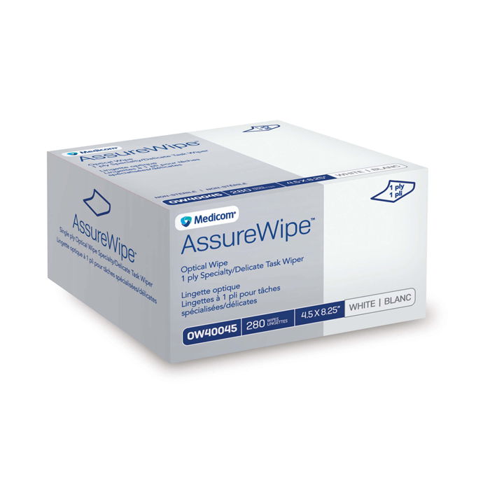 Medicom AssureWipe™ Optical Wipes – 4.5" x 8.25" 280 Wipes/Box – Bondi ...