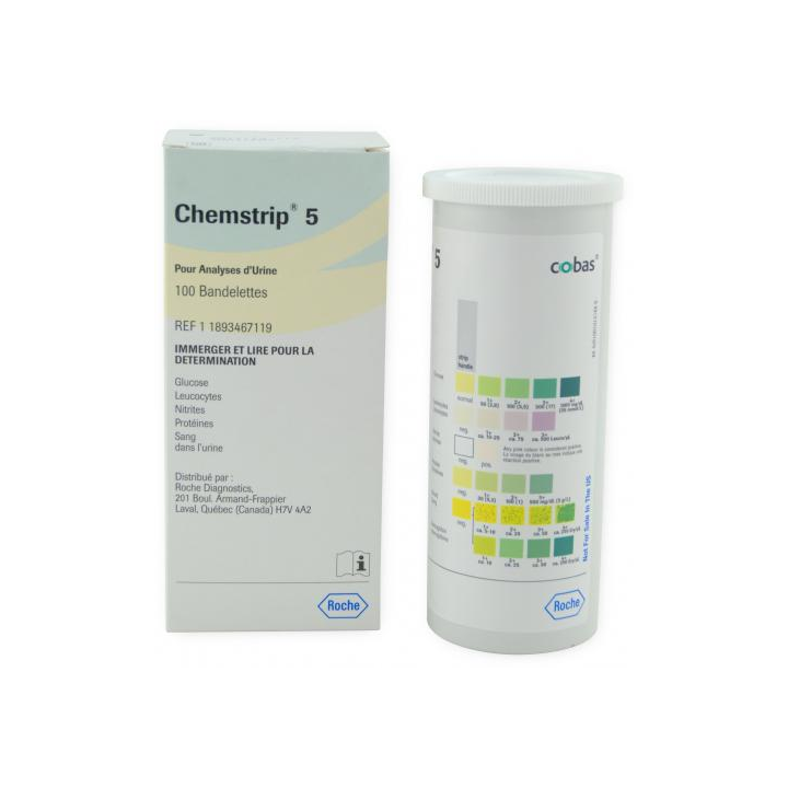 Chemstrip® 5 Urine Test Strips 100/Box – Bondi Medical Supplies Inc