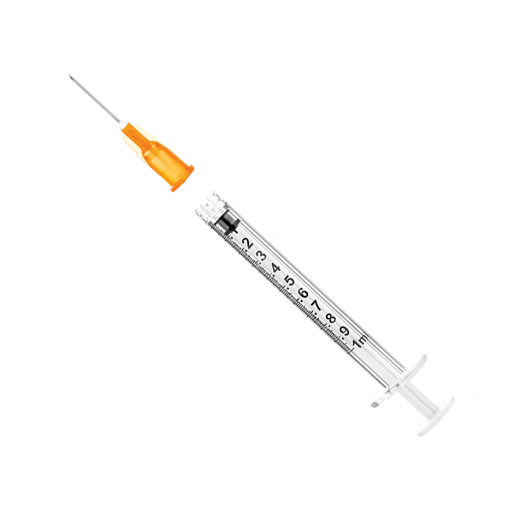 SOL-M™ Combo 25G x 5/8'' Needles & 1mL Luer-Lock Syringes 100 sets ...