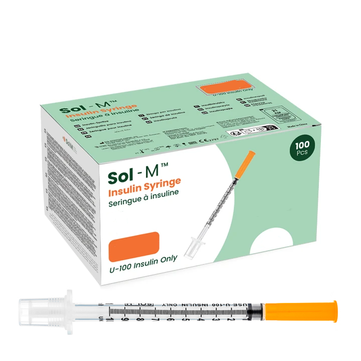 SOL-M™ Insulin / Botox Syringes 1cc 30G 8mm 100/Box – Bondi Medical ...