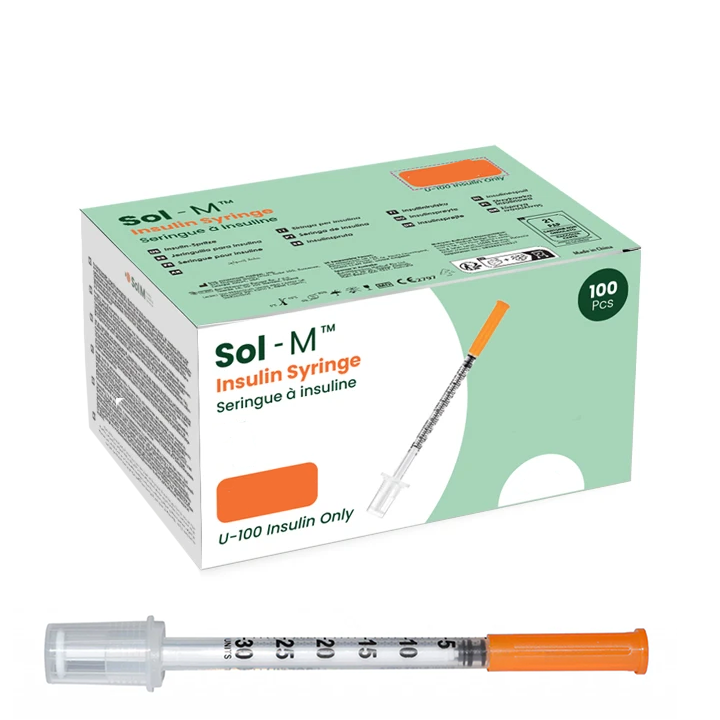 SOL-M™ Insulin / Botox Syringes 3/10cc 31G 6mm 100/Box – Bondi Medical ...