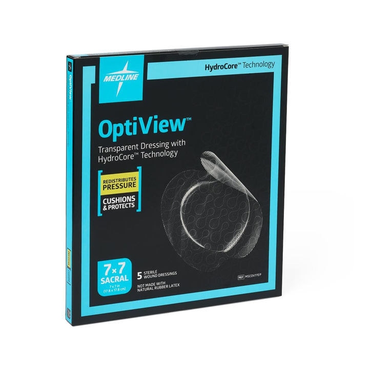 Medline OptiView® Sterile Transparent Dressing with Hydrocore Technolo ...
