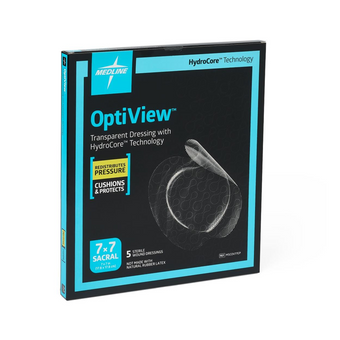 Medline OptiView® Sterile Transparent Dressing with Hydrocore Technolo ...