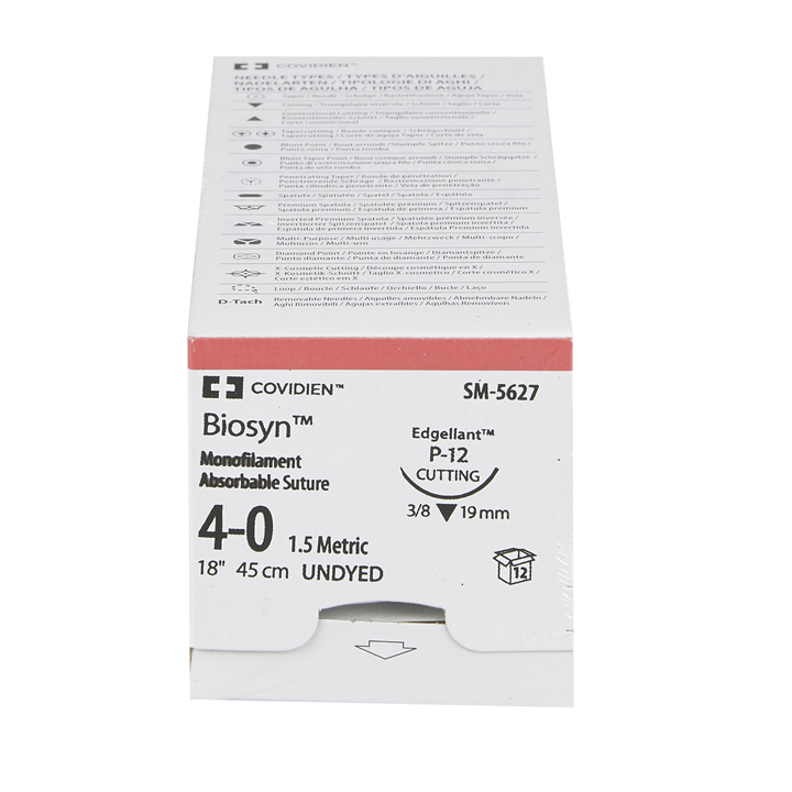 Covidien SM-5627 Sutures 4-0 BIOSYN™ Undyed 45cm P12 12/Box – Bondi ...