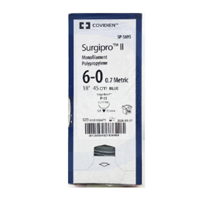 Covidien SP-5695 Sutures 6-0 SURGIPRO™ II Blue 45cm P13 36/Box – Bondi ...