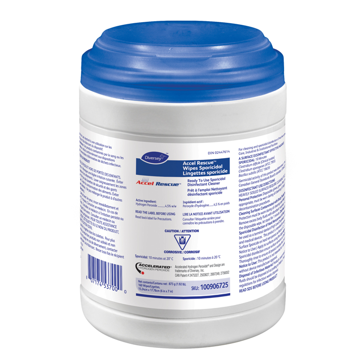 Accel® Rescue™ Wipes Sporicidal 160/Container, Case of 12 – Bondi ...