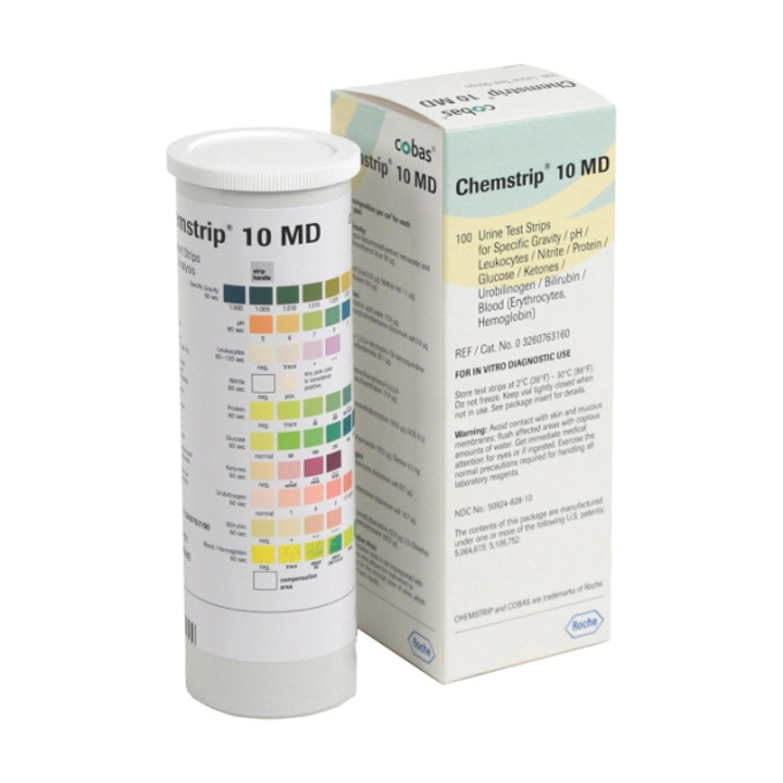 Chemstrip® 10 Urine Test Strips 100/Box – Bondi Medical Supplies Inc