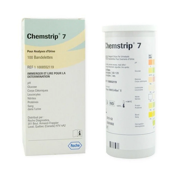 Chemstrip® 7 Urine Test Strips 100/Box – Bondi Medical Supplies Inc