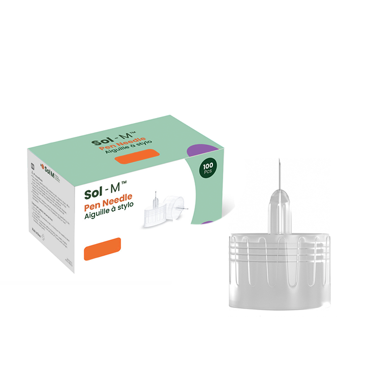 Sol-M™ Pen Needle, 32G x 4mm, 100/Box – Bondi Medical Supplies Inc