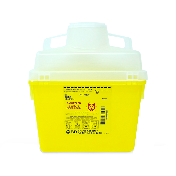 BD™ Sharp Collector Yellow Container 7.6L – Bondi Medical Supplies Inc