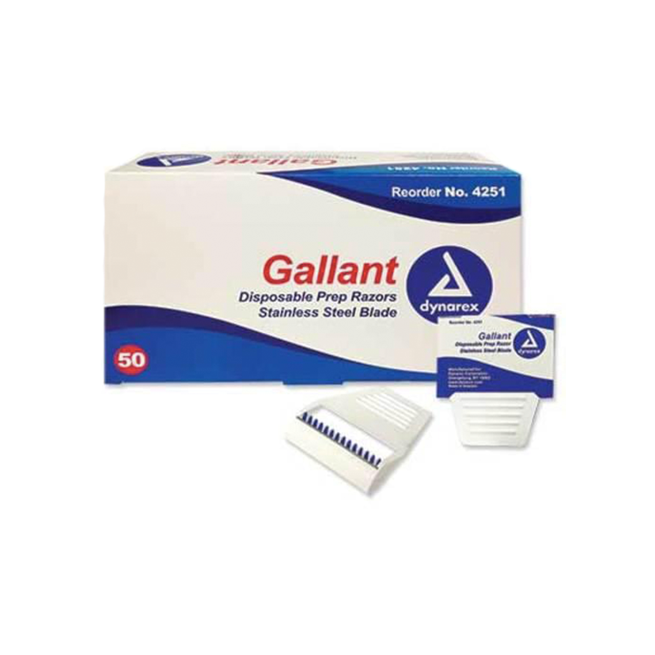 Gallant Safety Stainless-Steel Prep Razor 50/Box – Bondi Medical ...